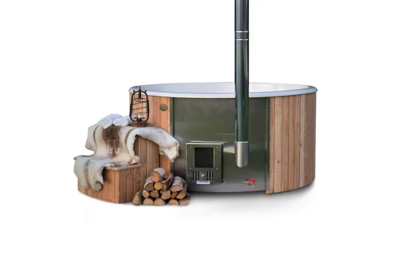 Vedeldad badtunna Wellness deluxe - Hybridbadtunna.se
